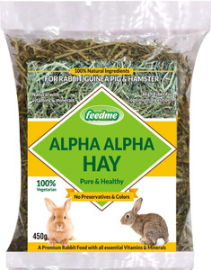 FEEDME Alpha Alpha Hay - Dried Natural Alpha Grass for Rabbits 0.9 kg ...