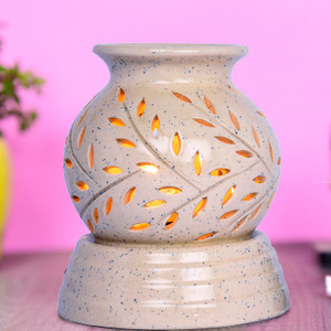 Jimkia Floral Diffuser Set Ceramic Electric Diffuser, White Big Matki ...