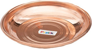 Pratik Copper Tamhan Pure Copper Pooja Thali Plate for Poojan Purpose ...