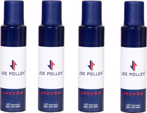 Joe Pollen shadow deodorant pack of 4 Body Spray - For Men & Women ...