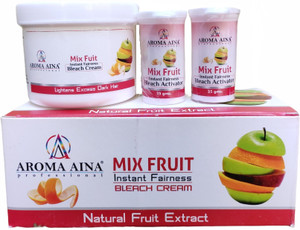 AROMA AINA MIX FRUIT Instant Fairness Bleach Cream Parlor Pack 300gms ...