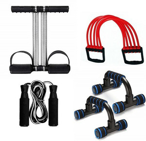 Fitnesstricks SPECIAL COMBO AB EXERCISER & RESISTANCE TUBE SET Fitness ...