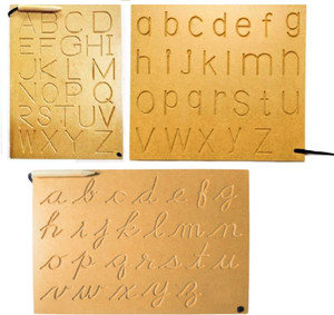 DgCrayons WoodWooden Combo Capital & Small and Small Cursive ABC ...