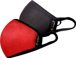 V-NOX AVIRA Hypashield Reuseable Mask Without Valve, RED & BLACK Color ...