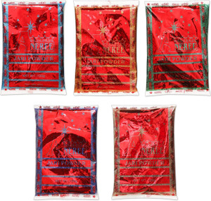 Midas Premium Jari Powder Large Pack of 5 - Dry Glitter for Craft Works ...