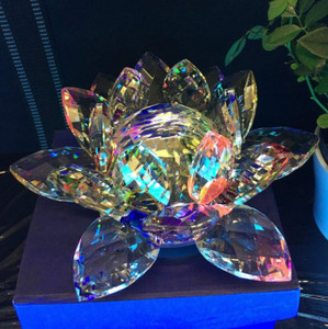 Dul Dul Fengshui Crystal Lotus Flower,Crystal Lotus for Positive Energy ...
