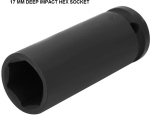 AUTOFIT HEAVY DUTY 17 MM 1/2" SQUARE DRIVE DEEP IMPACT HEX SOCKET ...
