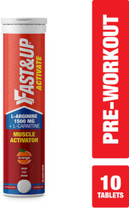 FAST&UP Activate Pre Workout Drink-1500mg Effervescent Tablets With L ...