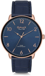 OMAX Analog Display Genuine Leather Strap OMAX MASTERPIECE Analog Watch ...