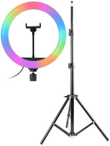Alchiko RGB 10 Inch Big LED Ring Light With Adjustable Brightness And ...