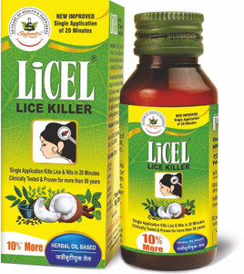 Licel Premium Herbal Oil Based Lice Nit Treatment Hair Oil - Price in ...