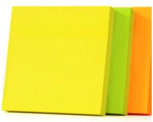 Flipkart.com | officekart NEON Yellow Green Orange Colour Sticky Notes ...