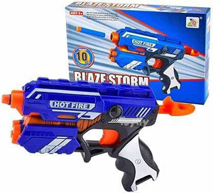 VRUX Blaze Blaster Storm Hot Fire Gun Toy, Manual Soft Bullet Shooting ...