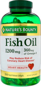 Nature's Bounty Fish Oil 1200mg Softgels, 320-Count Price in India ...