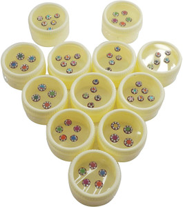 Little World BINDI BOX ROUND SHAPE FOREHEAD Multicolor Bindis Price in ...