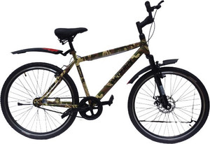 Geoman Hybrid 26T Tire1.95 Cycle Front Shocker Disc Brake Bicycle 26 T ...