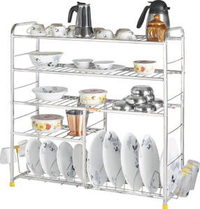 Patelraj Utensil Kitchen Rack Steel Kitchen Stand 24*30 inch Wall Mount ...