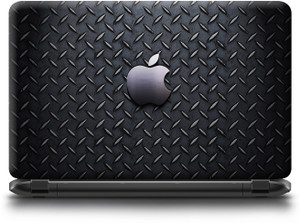 WALLPIK Apple - Logo- Metal - Texture - Pattern - Laptop Skin - Decal ...