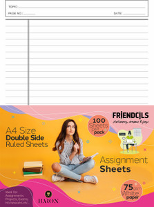 Flipkart.com | Baron My School Ruled A4 75 gsm A4 paper - A4 paper