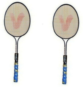 vipson Medium Size Double Rod Strung Badminton Racquet For Kids Boys ...