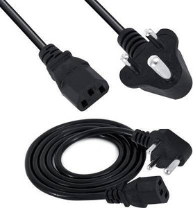 SKIRE Power Cord 1.5 m 3 Pin Power Cord Cable for Computer, Monitor ...