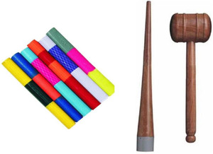 Xorma Set Of 6Colourful Grips ,Cricket Bat Knocking Hammer with Handle ...