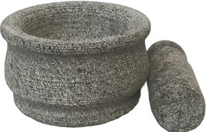 subaa Subaa Mortar Pestle Ural/Okhli Masher/idikallu 3 inch Height, 2 ...