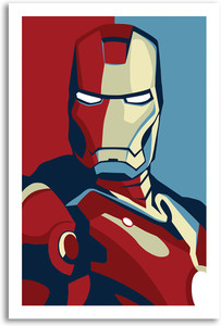 Iron Man Abstract Poster Roll Printed 12inch Width 18inch Height Peel ...