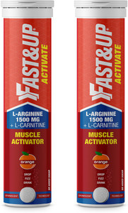 FAST&UP Activate Pre Workout Drink-1500mg Effervescent Tablets With L ...