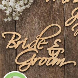 MRIYANGNI Bride & groom MDF Plaque Painted Cutout Ready to Hang Home ...