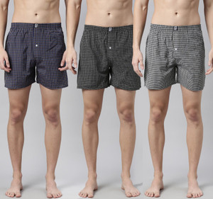 Billion Checkered Men Boxer - Buy Billion Checkered Men Boxer Online at ...