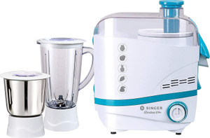 Singer SJM 502 DBT NA 500 Juicer Mixer Grinder (2 Jars, White, Blue ...