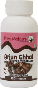 Prima Medicare 100% Natural Arjun Chhal Extract Tablet - 120 Tablets ...
