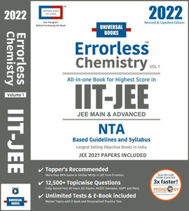 Errorless Chemistry JEE Main & Advanced 2022 - Volume 1 & 2 - NTA ...