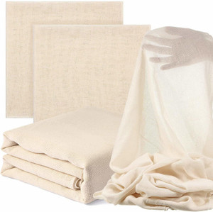 Dekmy Cheesecloth Natural Ultra Fine, Muslin Unbleached Cotton Reusable ...