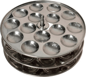 Super HK Stainless Steel Mini Idli Maker Stand with 3 Plates and 45 ...