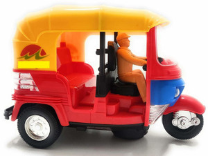 VAKRA Auto Rickshaw Toy Musical,LED Light Battery Operated 3 Wheel ...