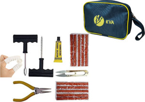KVA KV-138 Complete Tubeless Tyre Puncture Repair Kit With Pouch (Nose ...