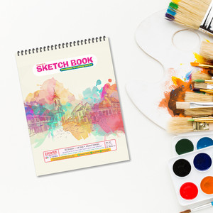 ESCAPER City Watercolor Theme Sketch Book (A4 Size - 50 Sheets)| Sketch ...