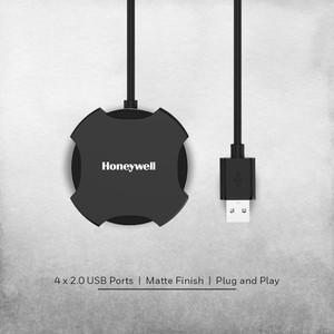 Honeywell 4 PORT USB NON- POWERD HUB 2.0 HC000011/LAP/NPH/4U/BLK USB ...
