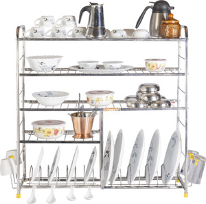 Patelraj Utensil Kitchen Rack Steel Kitchen Stand 30*30 Wall mounted ...