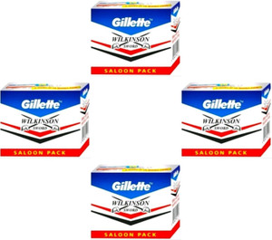 Gillette Wilkinson Sword Double Edge Razor Blades (50 In 1) (Pack Of 4 ...