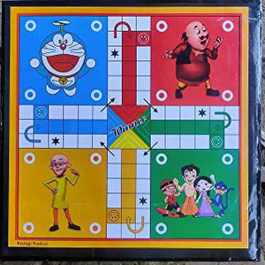 Touch for you Wooden Multicolor Ludo Board 12x12.7Inches with Free Dice ...