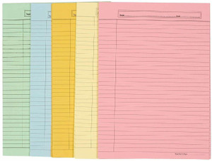 Flipkart.com | DSR Ruled Thick Colour Project Sheets One Side Ruled ...