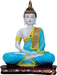 Royalbox Beautiful Blue Golden Meditating Lord Buddha Decorative ...