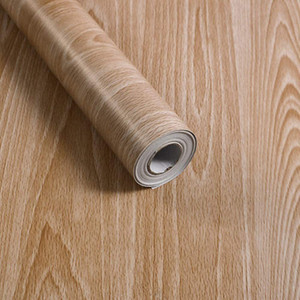 TOTAL HOME 487.68 cm Wood Grain Wall Paper Self Adhesive Wood PVC Wall ...