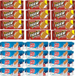 BRITANNIA Tiger glucose biscuits and milk bikis combo pack (1200 gm ...