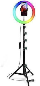 Meraki Wonder 10" Selfie RGB Ring Light with Tripod Stand LED Dimmable ...