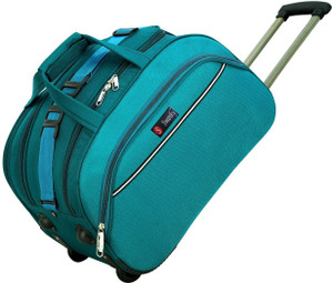 Swanky (Expandable) Trolley Luggage Travel Duffle Bag (20, Sea Green ...