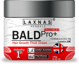 Laxnas Herbals Bald Pro+ Treatment Hair Growth Thick Cream For Baldness ...
